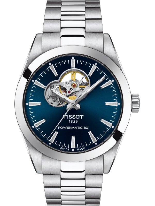 TISSOT GENTLEMAN POWERMATIC 80 OPEN HEART T1274071104101 ★ Automatiku